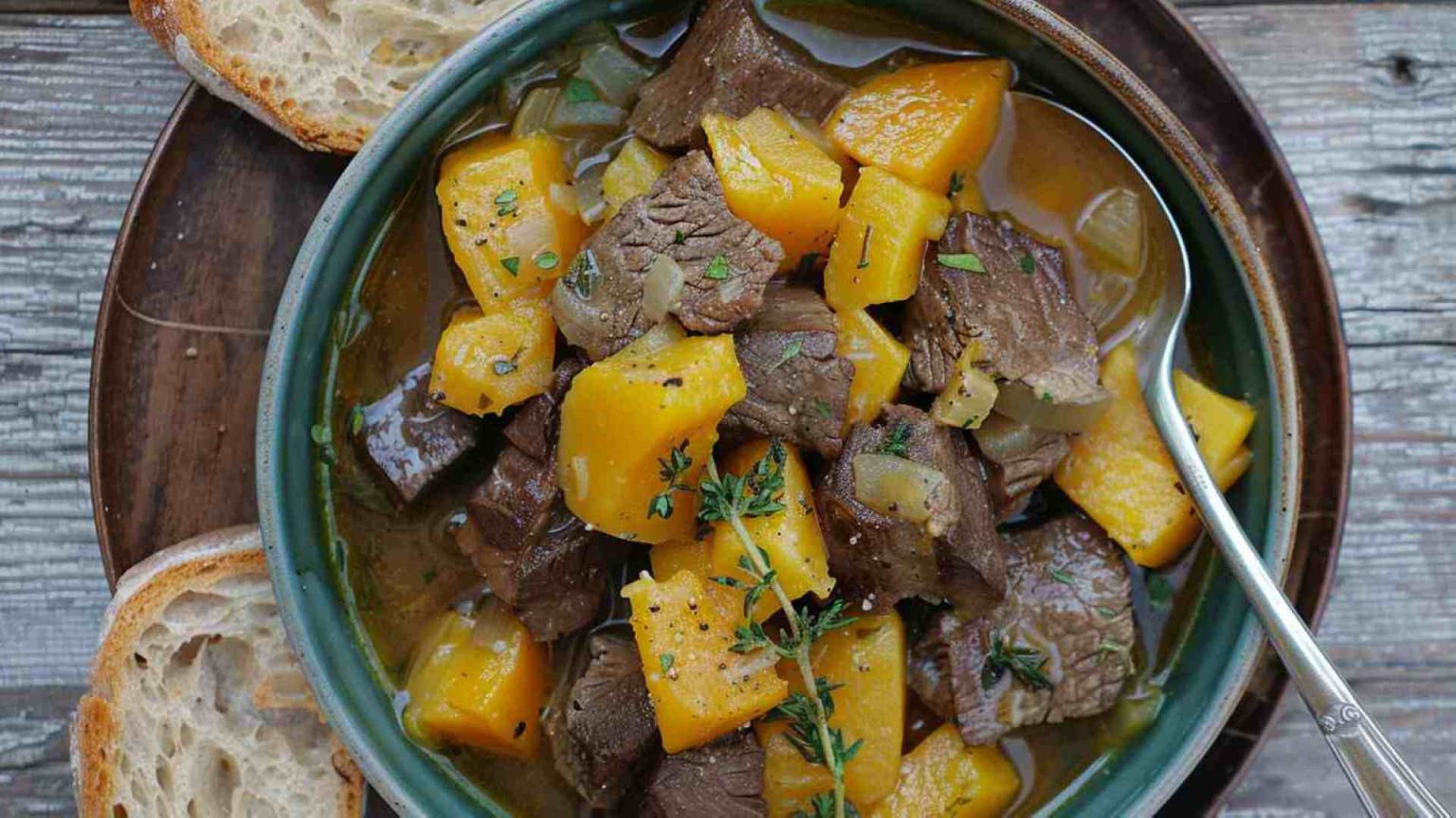 Hearty Beef and Butternut Squash Stew