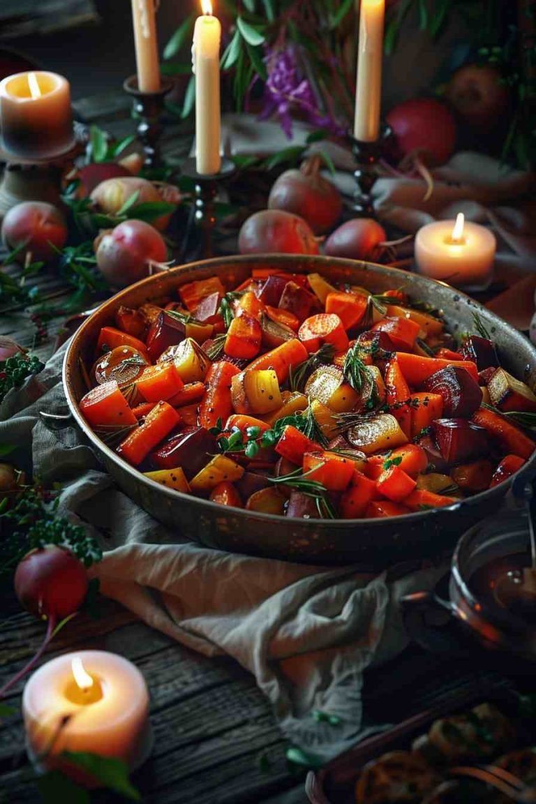 Honey Balsamic Glazed Root Vegetables
