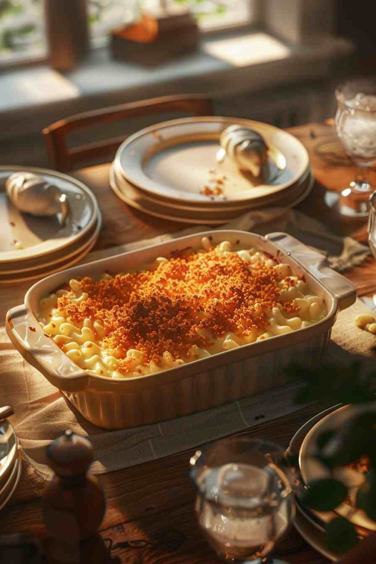 Baked Mac and Cheese with a Crunchy Topping