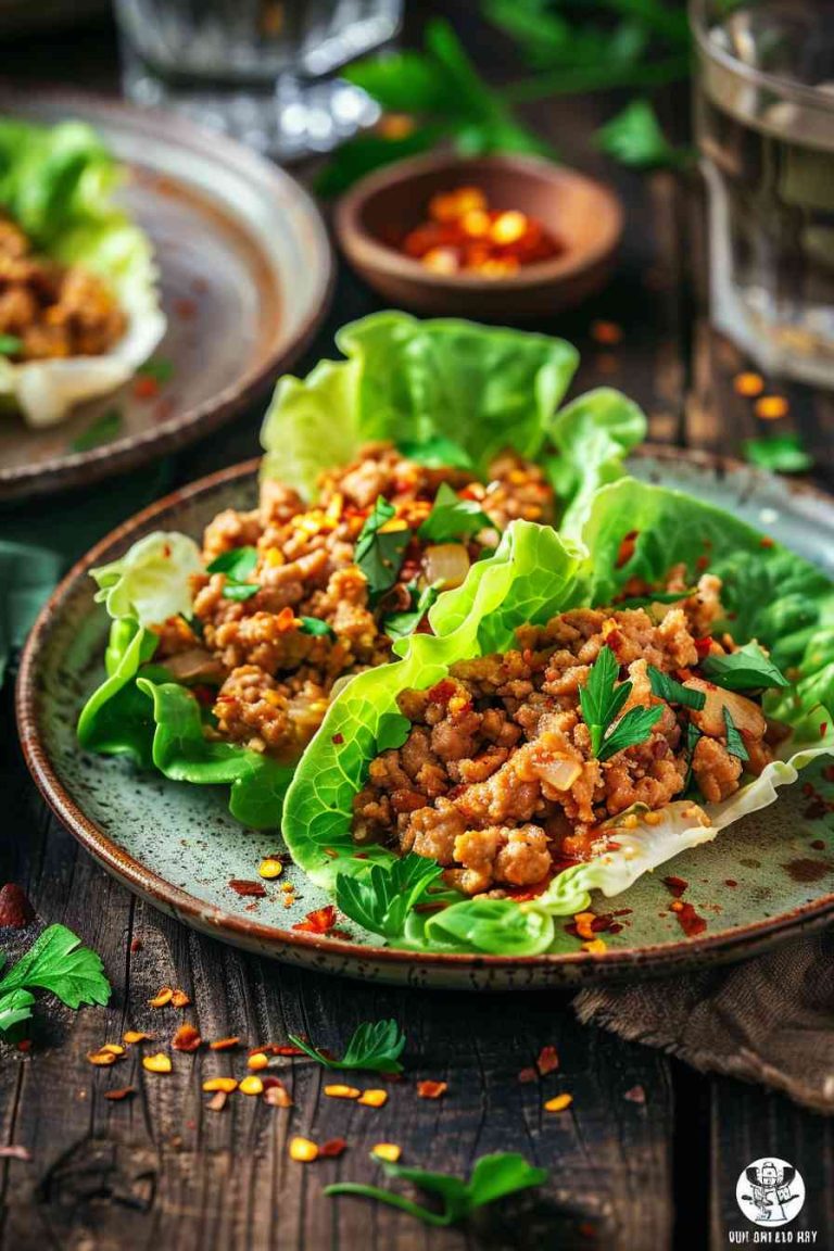 Fast Ground Turkey Lettuce Wraps