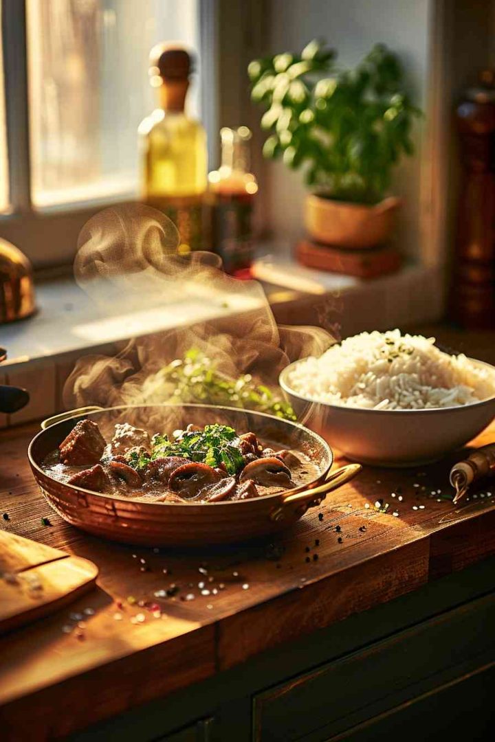Easy Beef Stroganoff Skillet