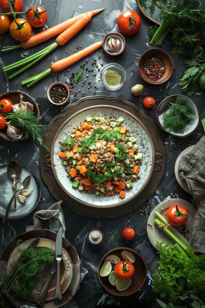 Lentil and Vegetable Stew with Fresh Herbs