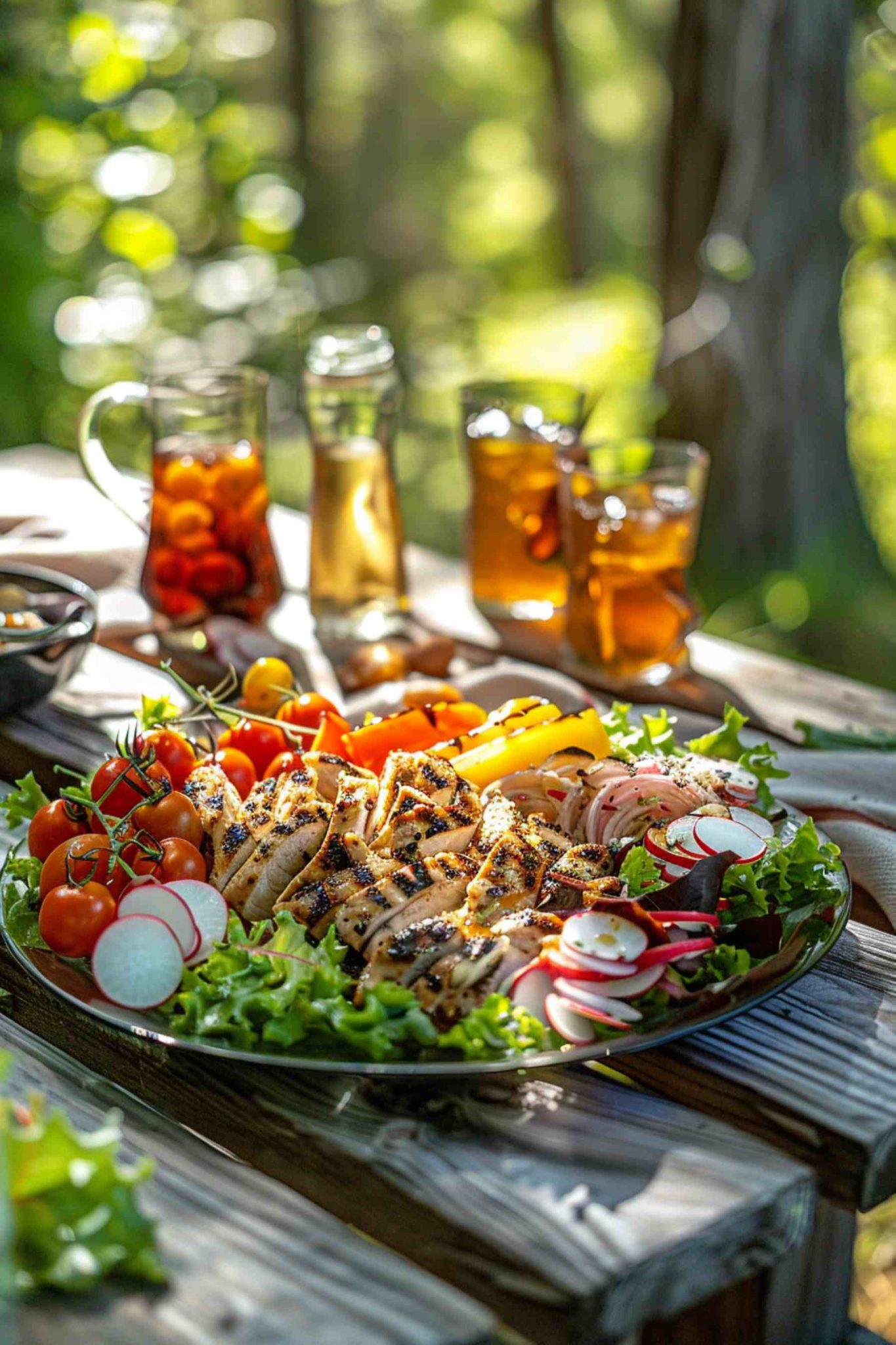 Grilled Chicken Salad with Balsamic Dressing
