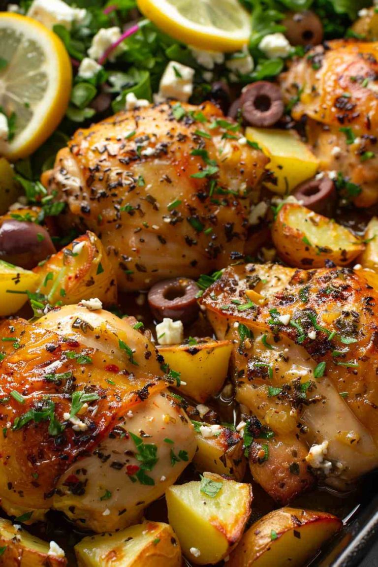 Greek Lemon Chicken With Potatoes