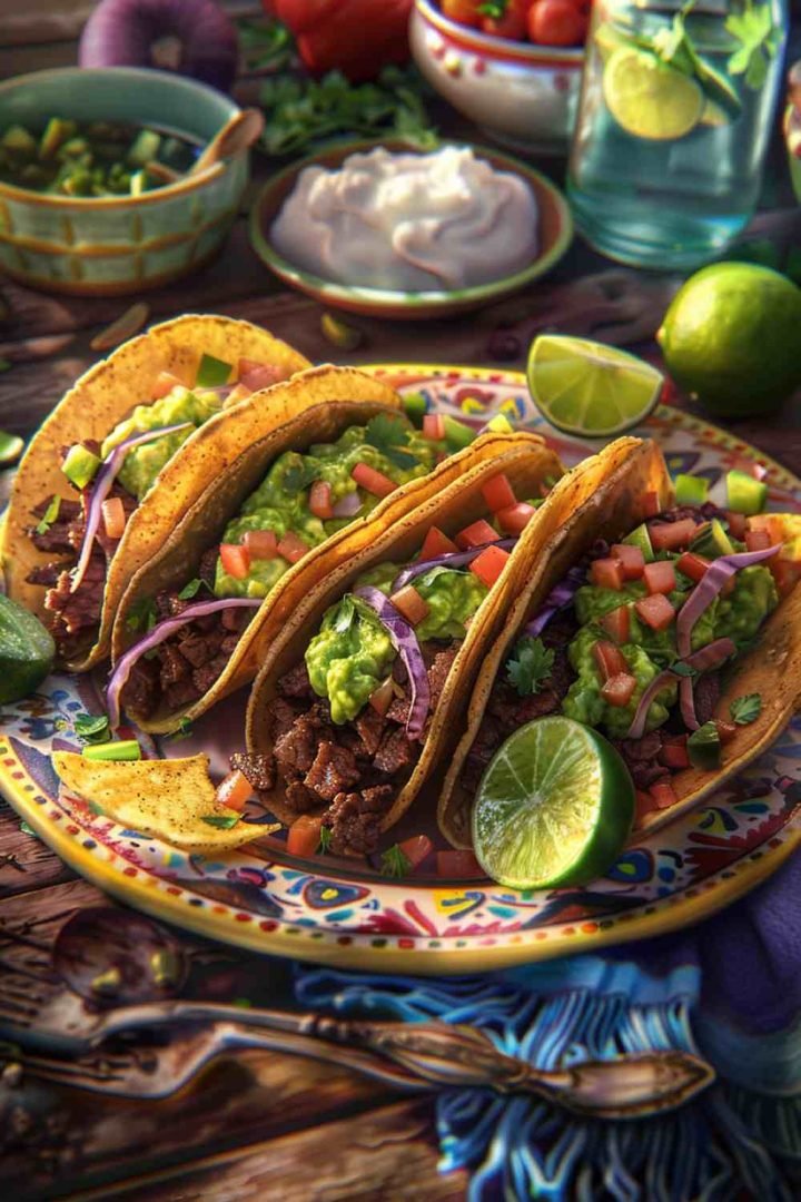 Savory Beef Tacos with All the Fixings