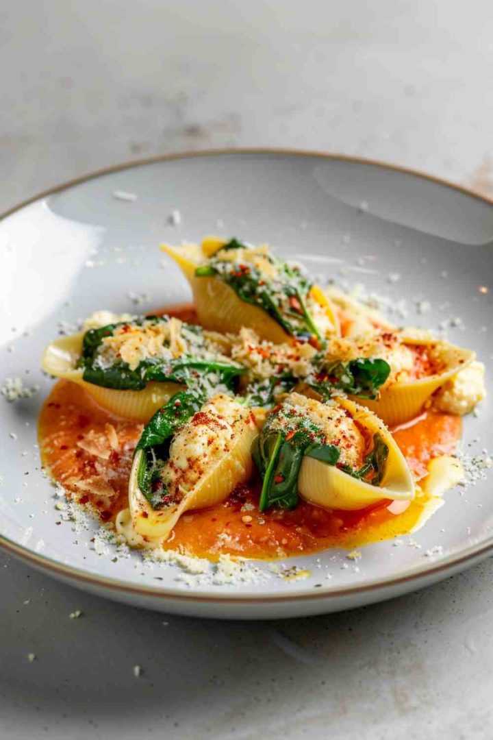 Spinach and Ricotta Stuffed Shells