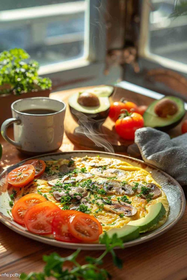 Easy Mushroom Breakfast Omelette