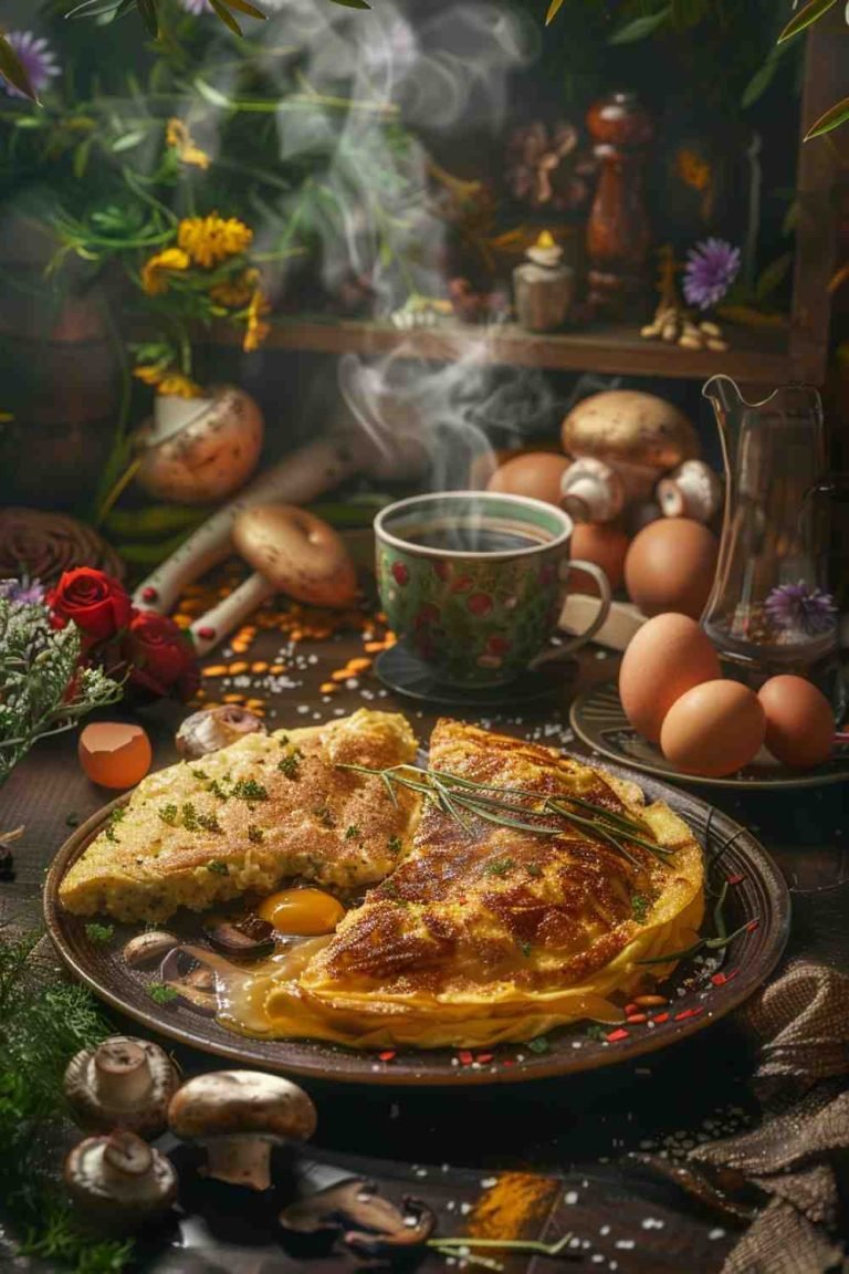 Wild Mushroom Fancy Omelette
