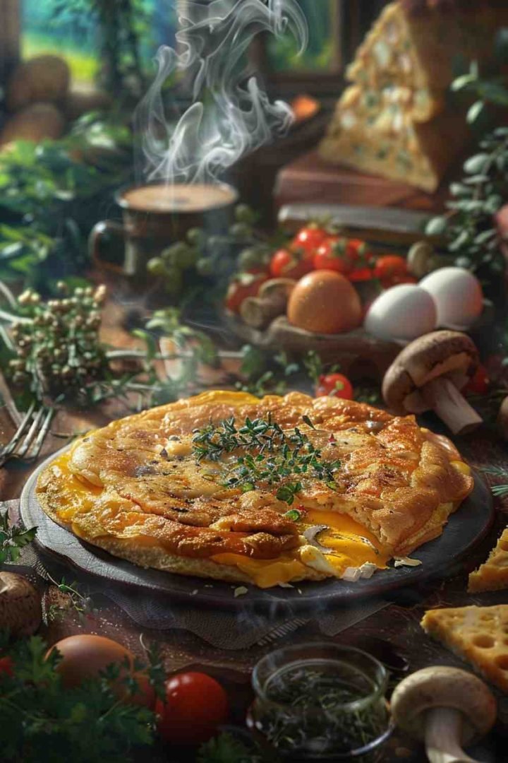 Wild Mushroom Fancy Omelette