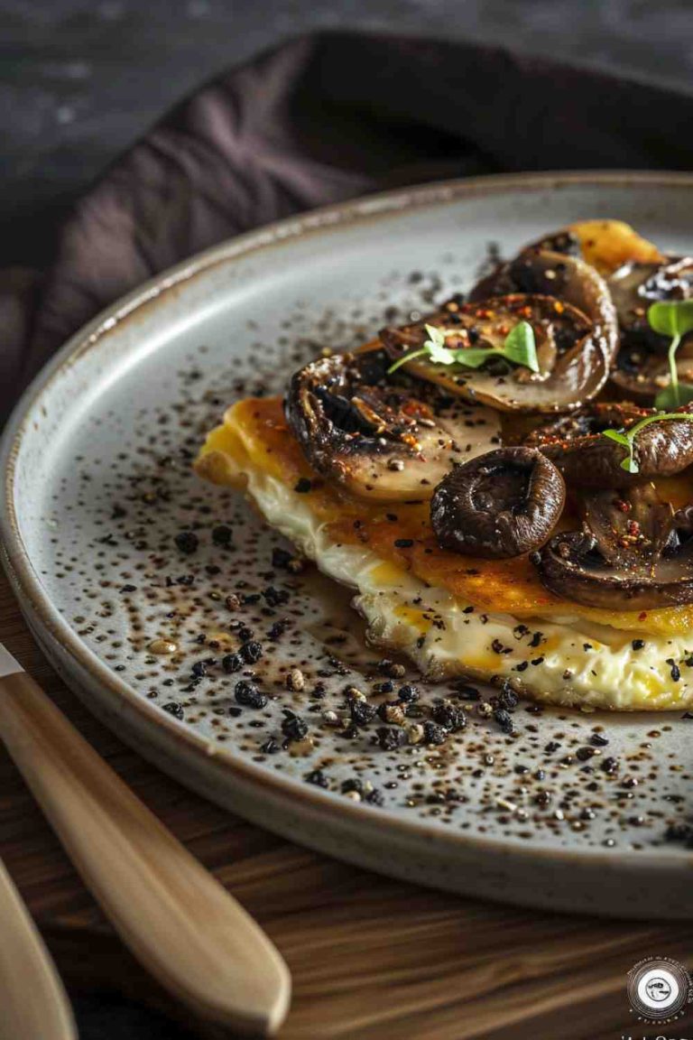 Wild Mushroom Fancy Omelette