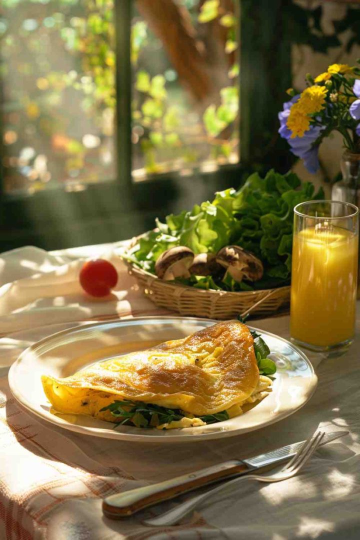 Wild Mushroom Fancy Omelette