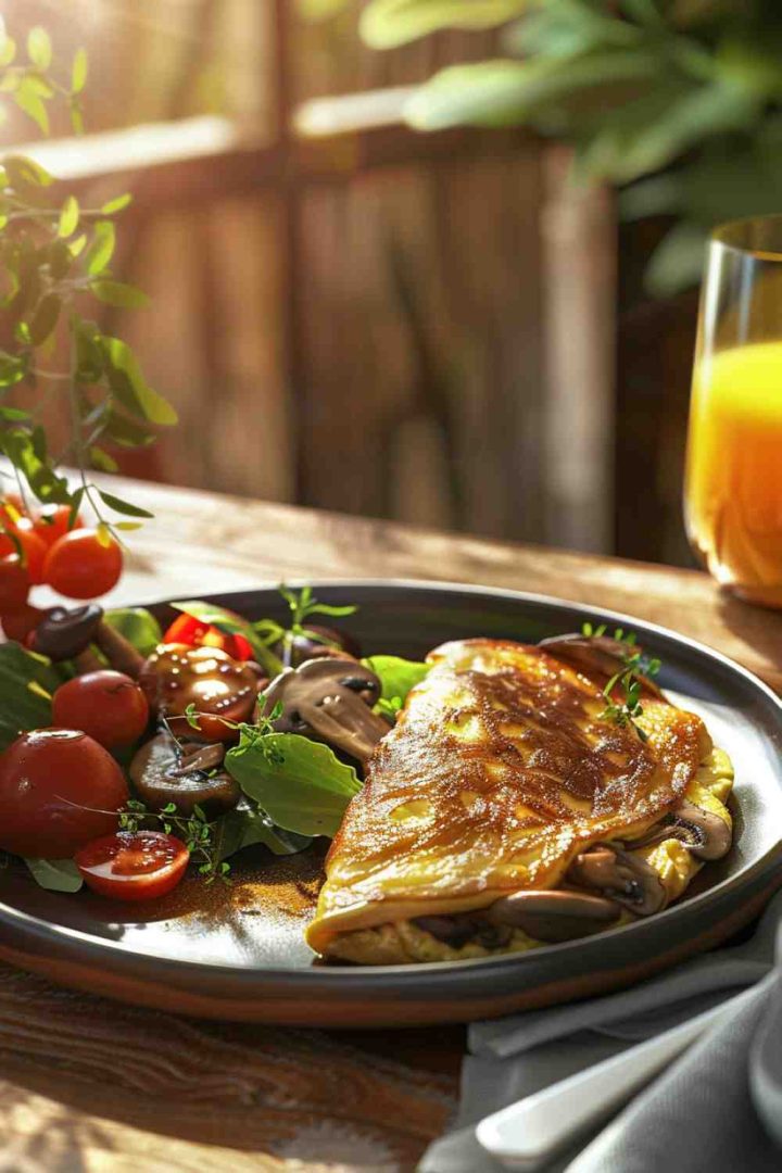 Wild Mushroom Fancy Omelette