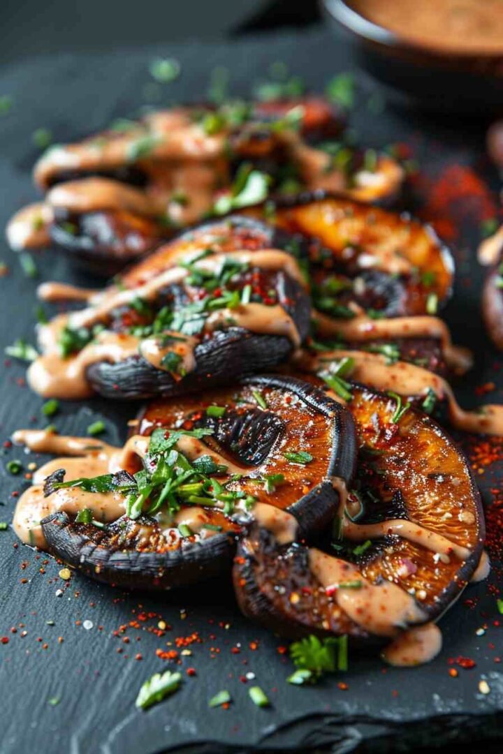 Crispy Fried Big Mushroom Portobello Slices