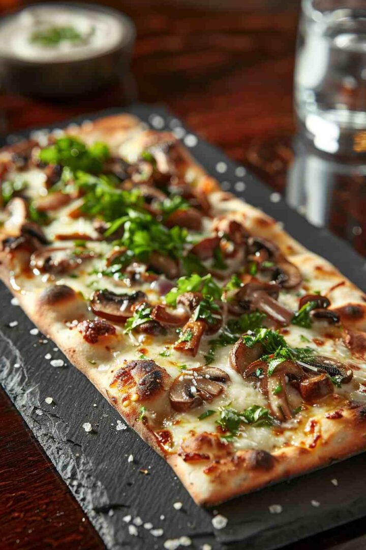 Herbed Big Mushroom Flatbread