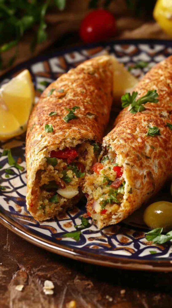 Mouthwatering Falafel Pockets with Hummus Street Food