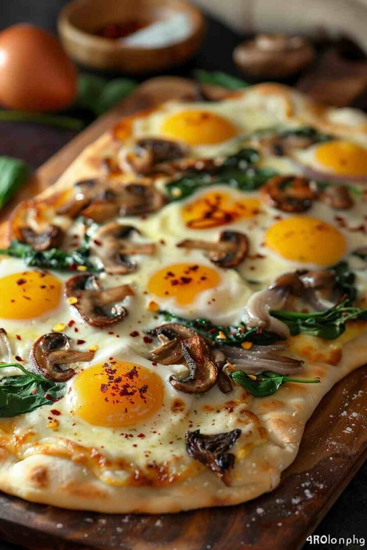 Mushroom Breakfast Flatbread