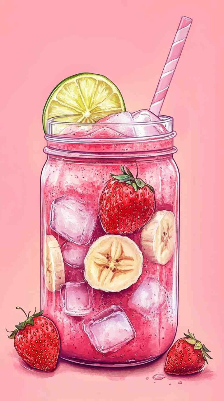 Chilled Strawberry Banana Refresh Smoothie