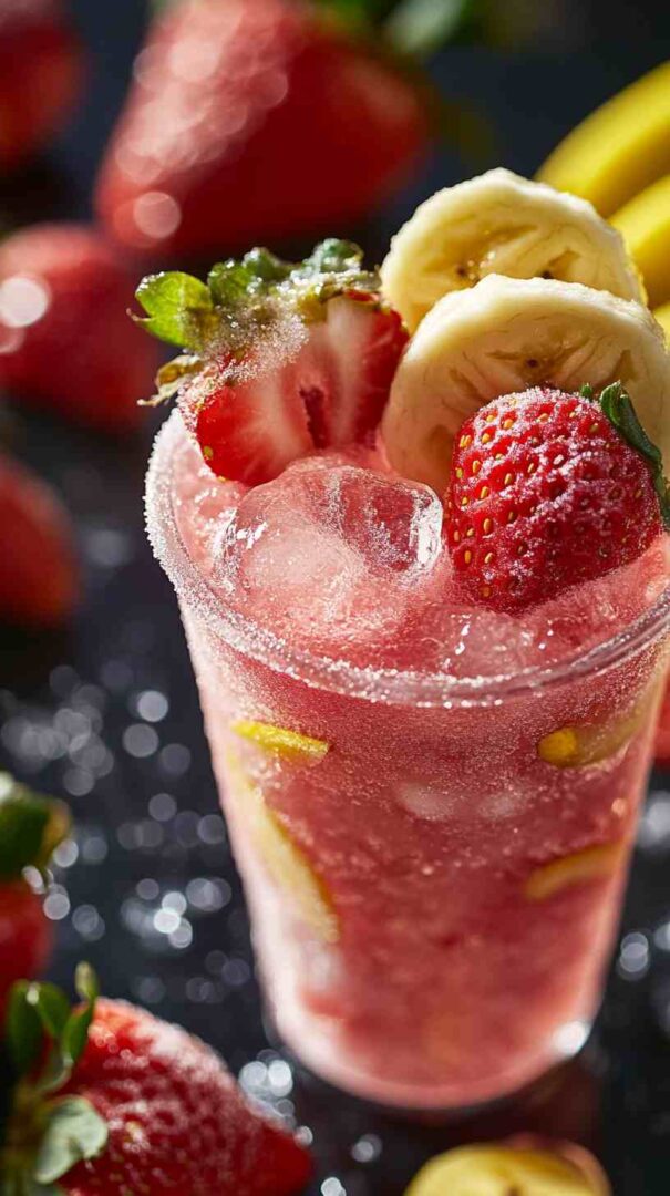 Chilled Strawberry Banana Refresh Smoothie