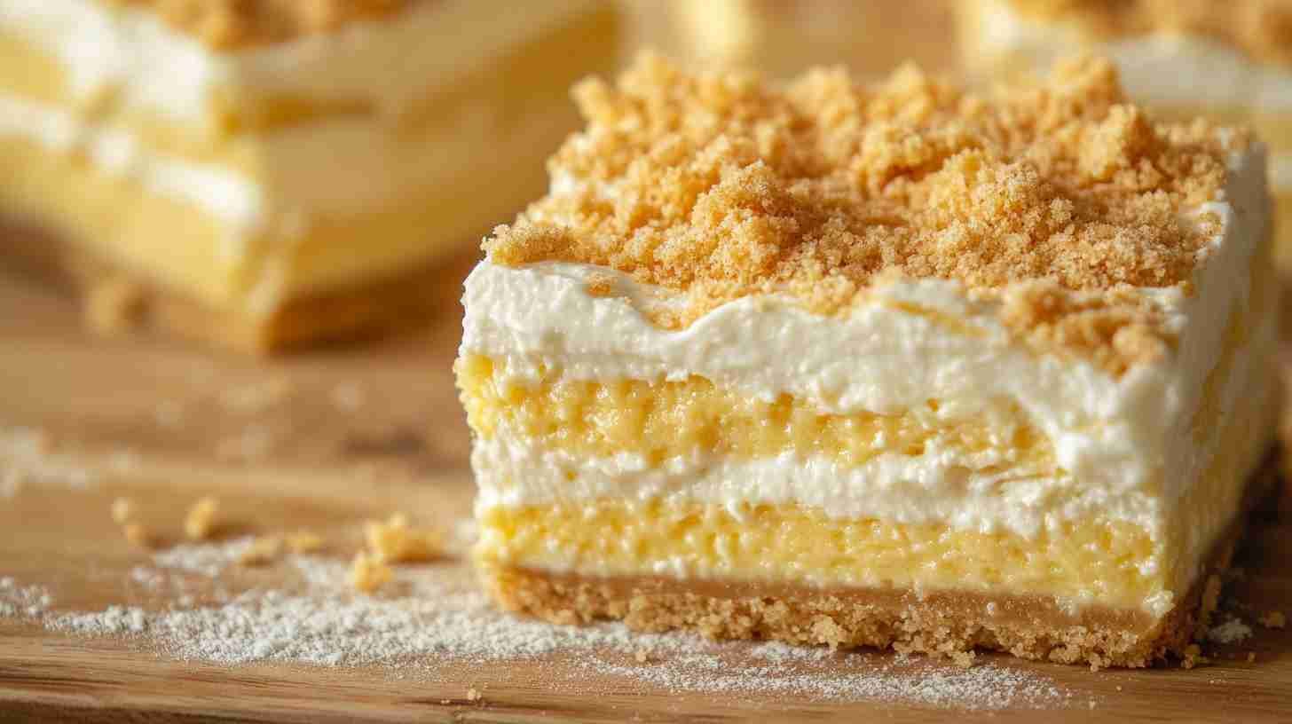 Yellow Cake Mix Cheesecake Bars