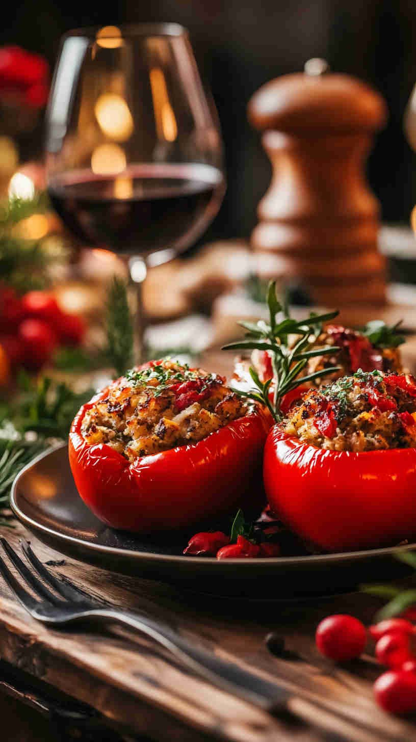 Italian Holiday Stuffed Peppers Recipe