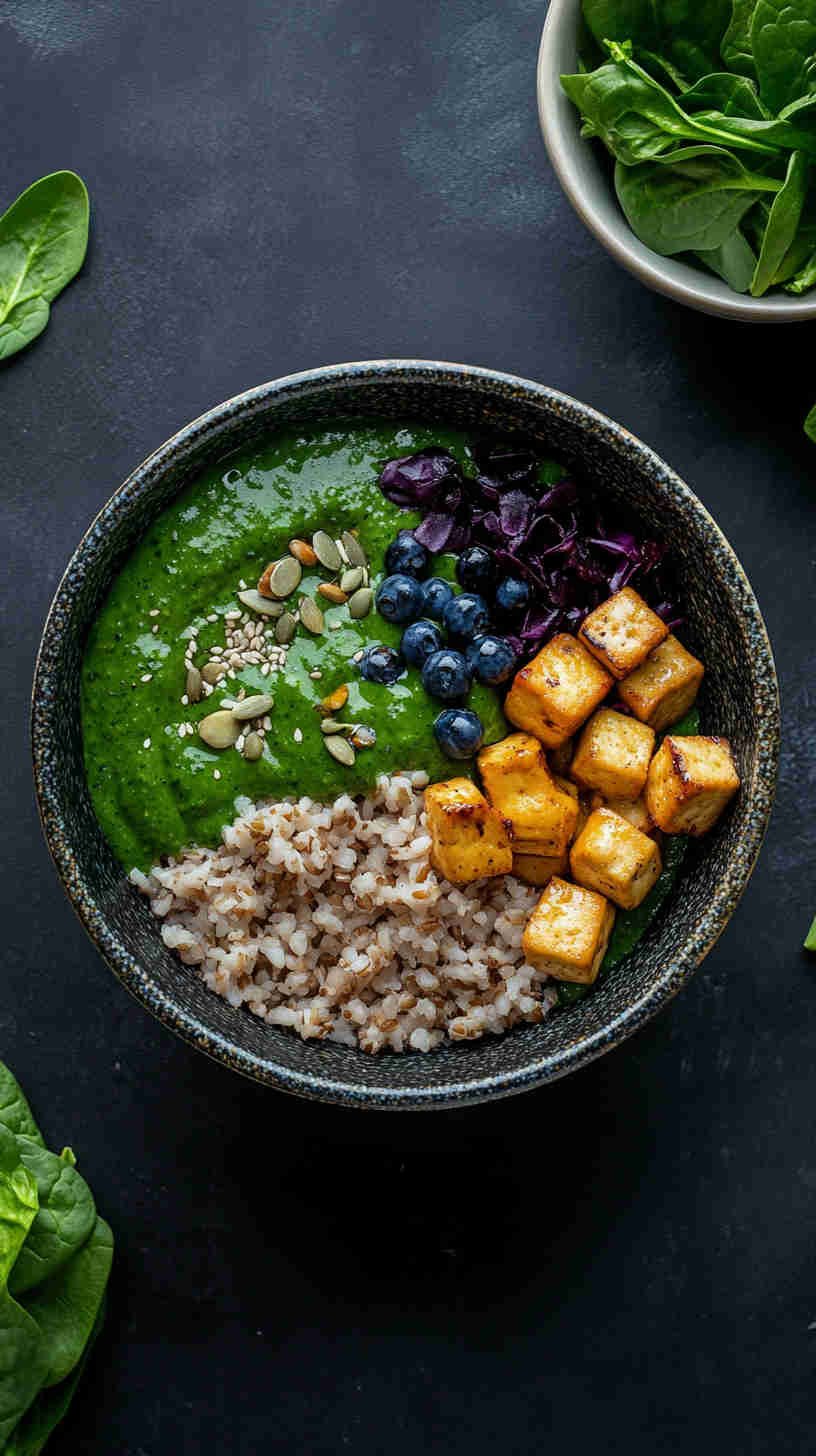 Nutritious Veggie Stir-Fry with Tofu and Brown Rice